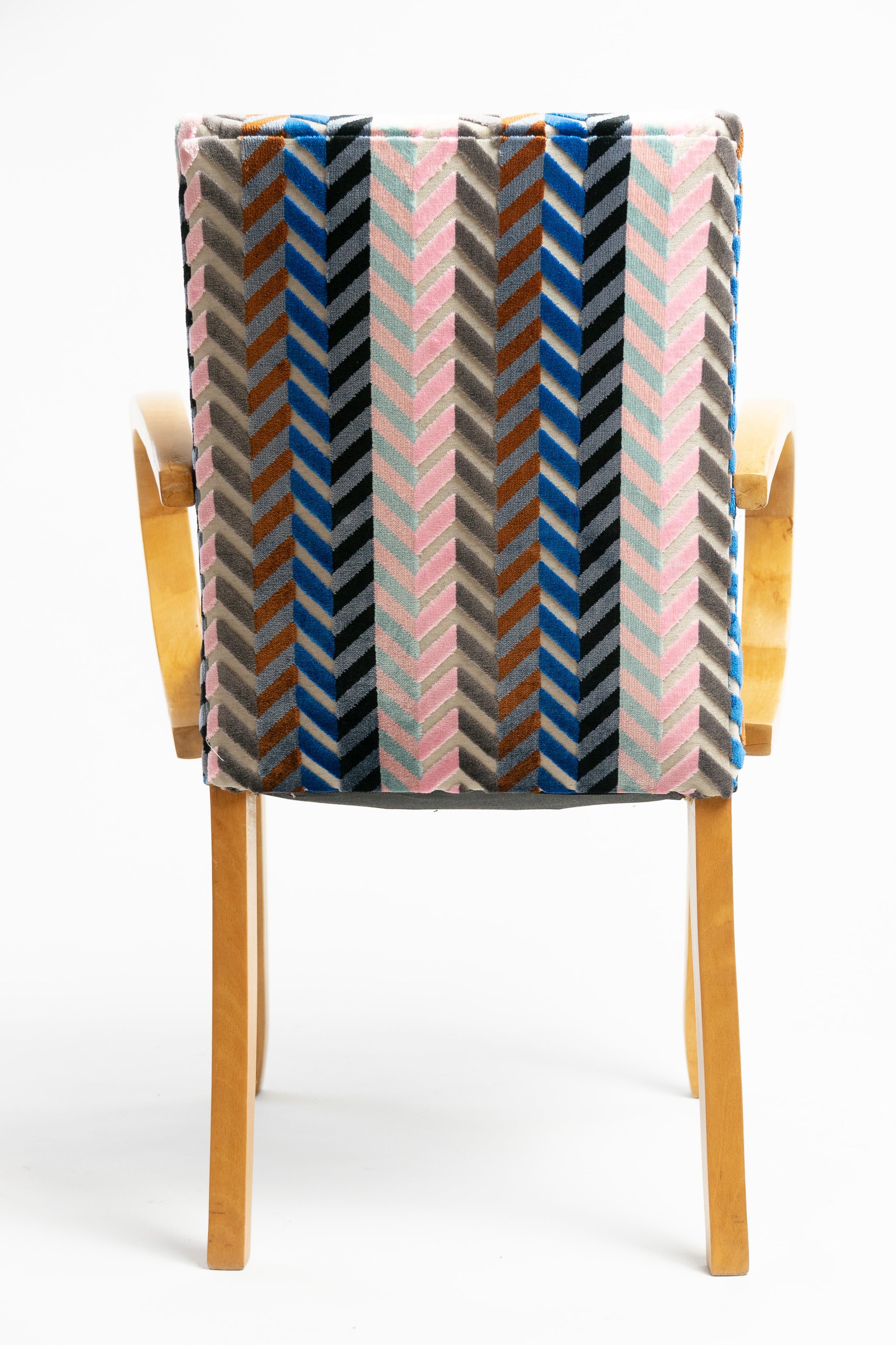 CHEVRON VELVET BRIDGE CHAIR | SEATING | SHOP ONLINE – TrianonDesign